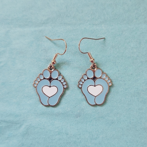 Jewelry | 315 Baby Boy Feet Earrings | Poshmark